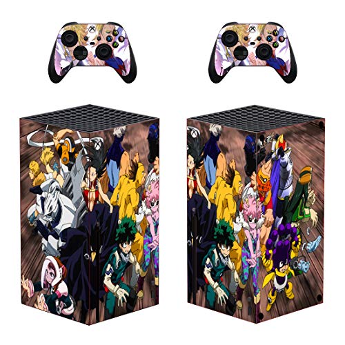 KAJAL MANI X-box-One-Series X Skin Set Hero college HD Printing Faceplate Protective for Console, Controller Skin Decal