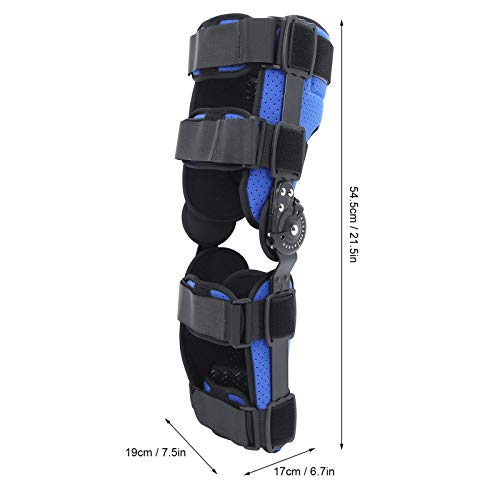 Leg Brace, Adjustable Knee Brace Knee Joint Meniscus Support Adjustable C‑shaped Support for Leg Injury for Deformity Correction(S, Left leg)