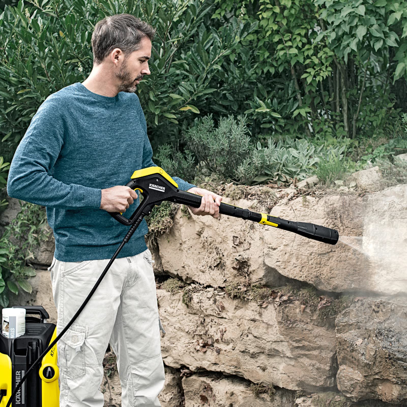 Karcher K 5 Premium Full Control Plus 2100 PSI TruPressure Electric Power Induction Pressure Washer with LCD Full Control Spray Gun + 3-in-1 Multi-Jet Spray Wand & Hose Reel β 1.4 GPM
