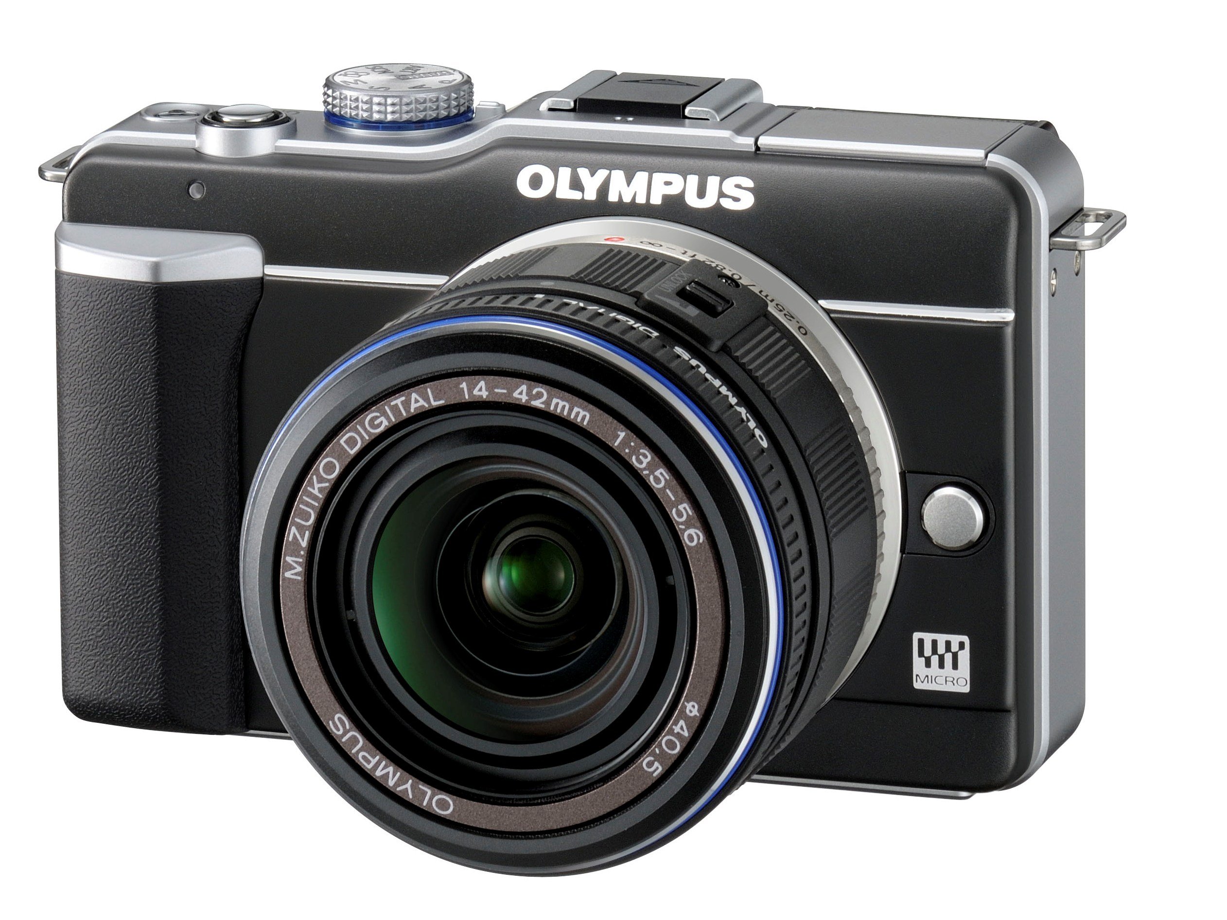 OM SYSTEM OLYMPUS PEN E-PL1 12.3MP Live MOS Micro Four Thirds Mirrorless Digital Camera with 14-42mm f/3.5-5.6 Zuiko Digital Zoom Lens (Champagne Silver)