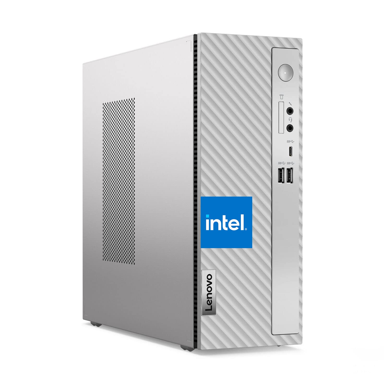 Lenovo 2023 Newest IdeaCentre 3i Desktop, Intel Pentium Gold G7400 Processor, 4GB DDR4 RAM, 256GB SSD, Intel UHD Graphics 710, Wi-Fi 6, Windows 11 Home, Bundle with JAWFOAL