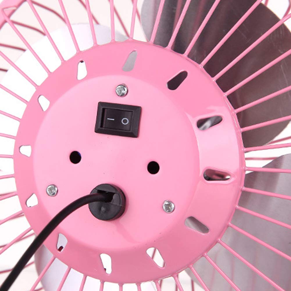 Jiecikou Desktop USB Fan, Low Noise Personal Table Mini Metal Fan 4 Inch Portable Table Fan Green