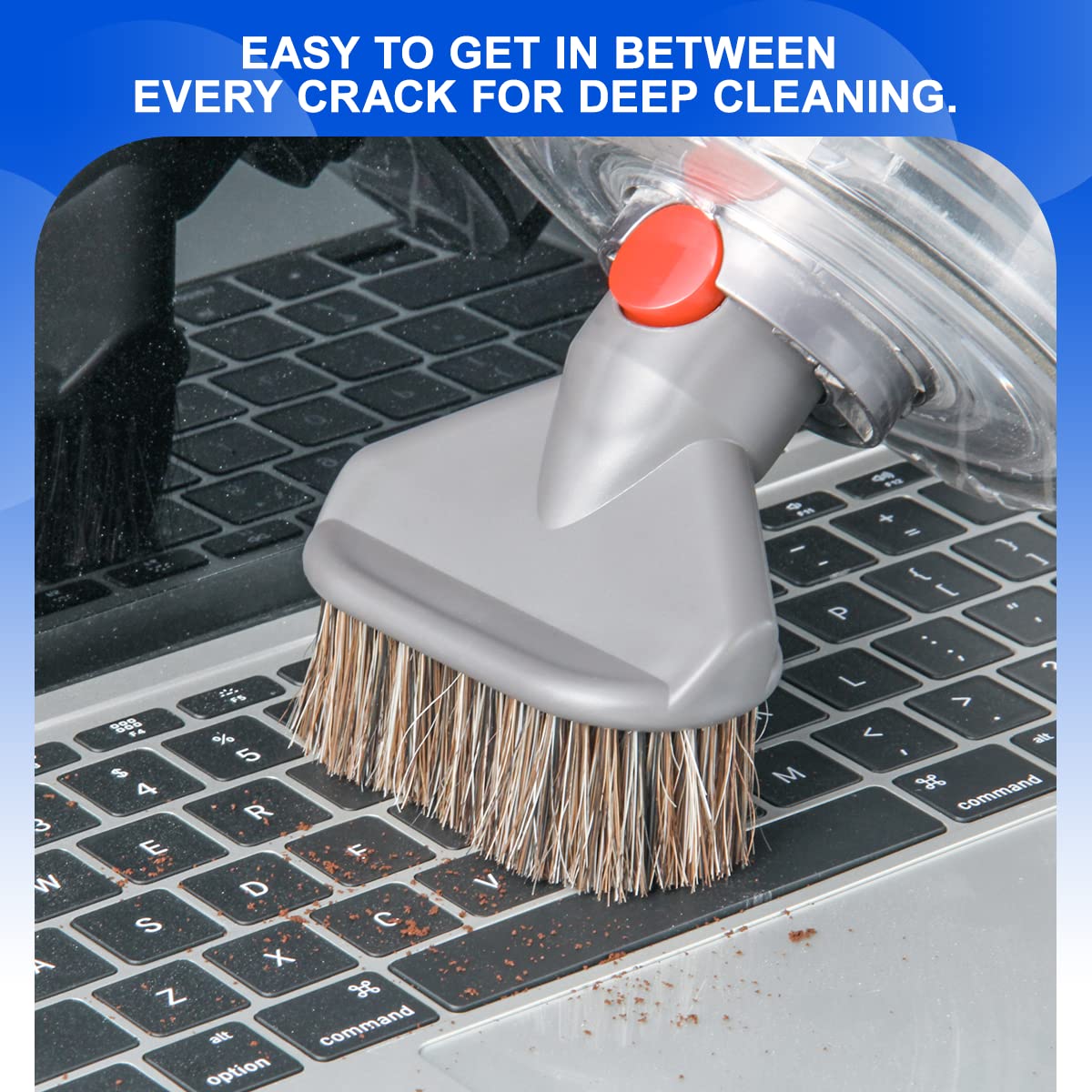 LANMU Horse Hair Brush Attachment Compatible with Dyson V15 V12 V11 V10 V8 V7 Vacuum Cleaner