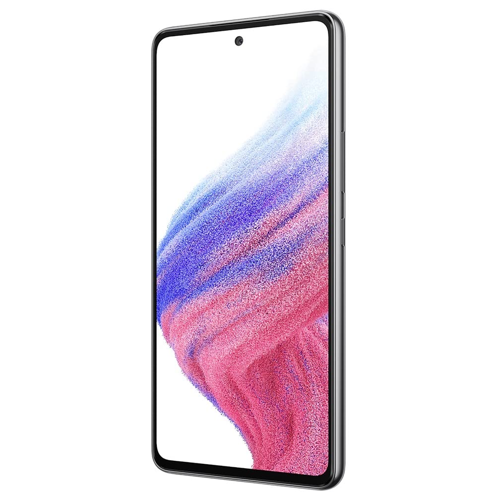 Samsung Galaxy A53 5G (128GB, 6GB) 6.5", IP67 Water Resistant, Dual SIM GSM 4G Volte Unlocked (Not Verizon Boost At&t Cricket) International Model A536E/DS (25W Charging Cube Bundle, Awesome Peachh)