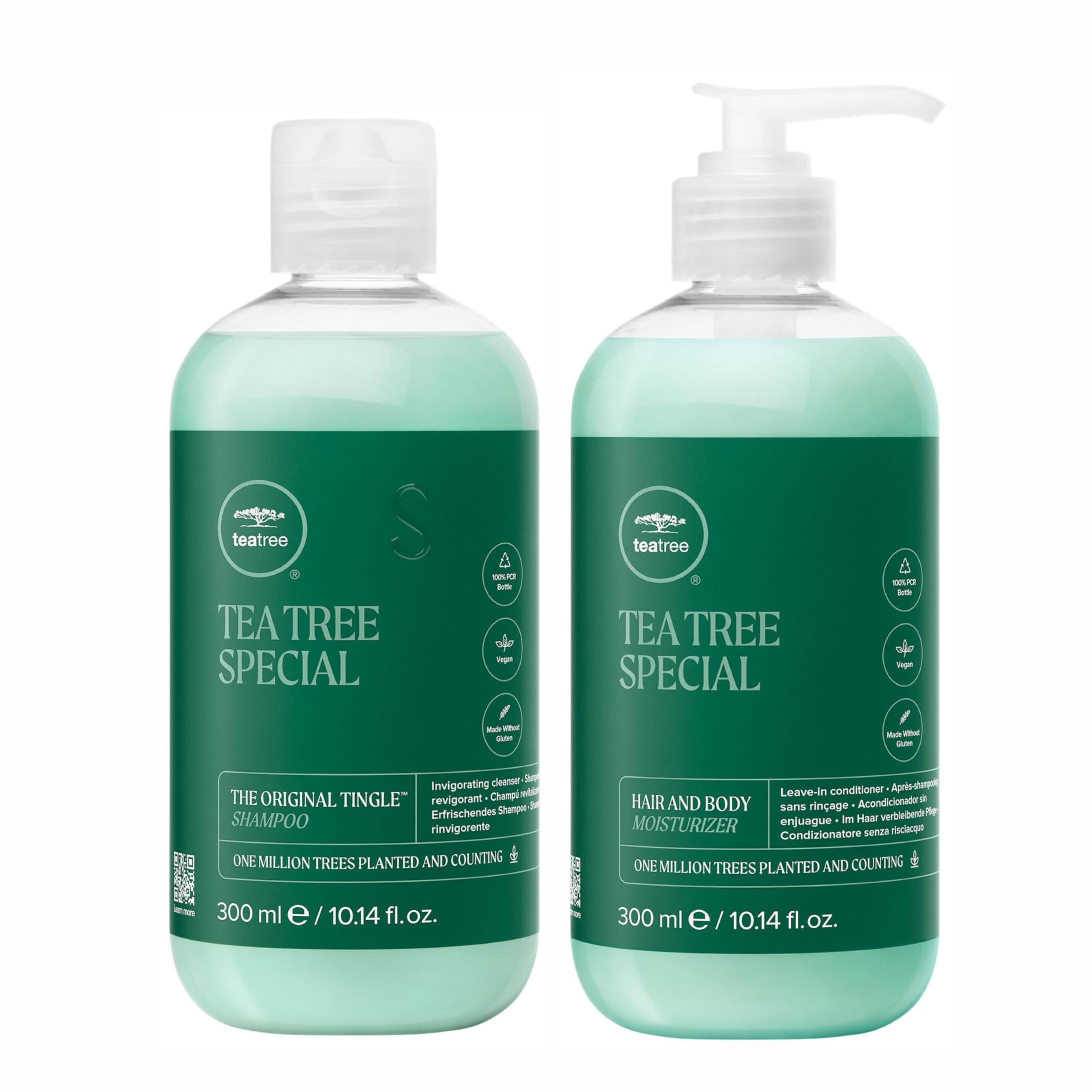 Tea Tree Special Shampoo + Hair and Body Moisturizer Duo, 10.14 fl. oz.