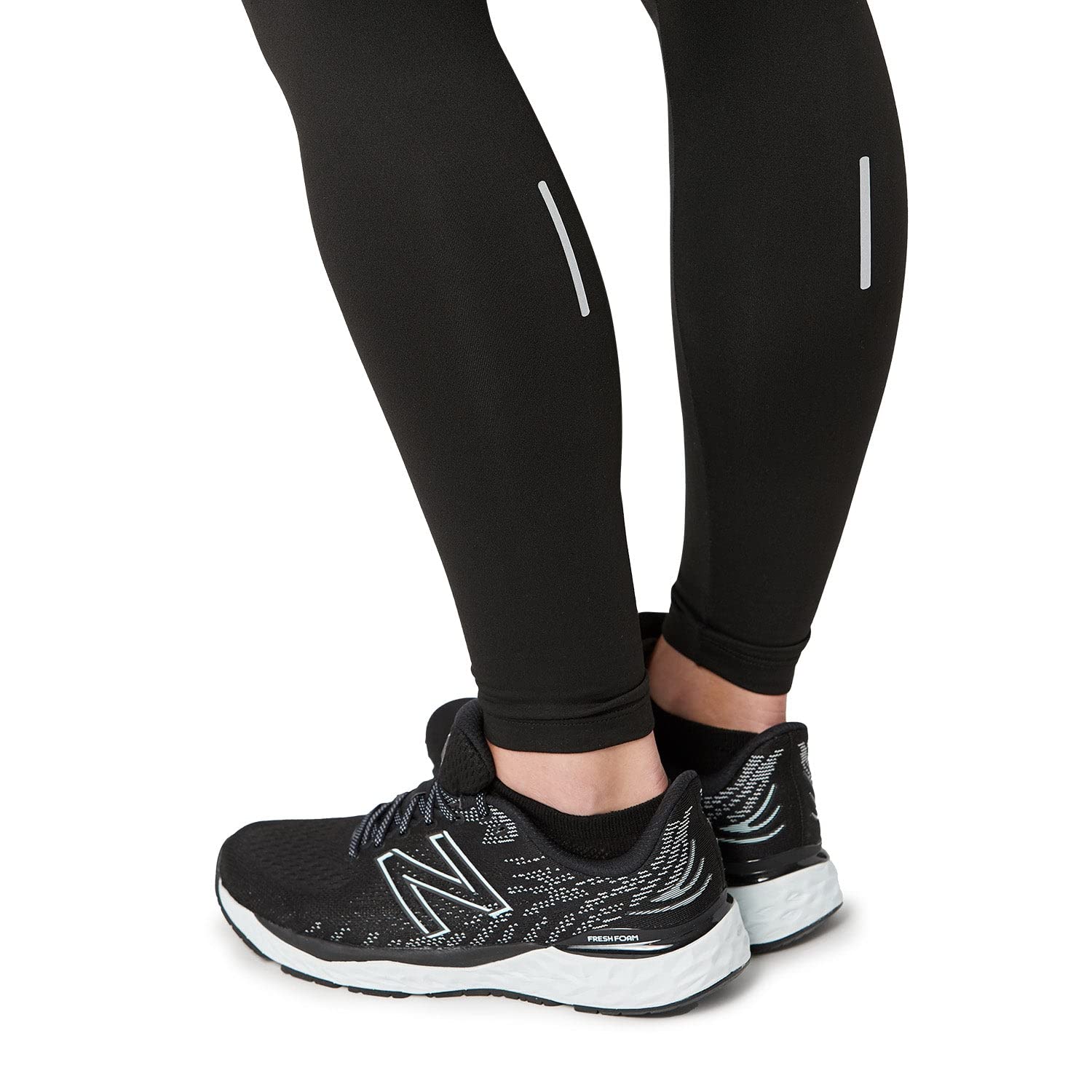 New Balance Women's 2.0 Soft Base Layer Pant with Non-Rolling Elastic Waistband, Dark Heather Grey, Large