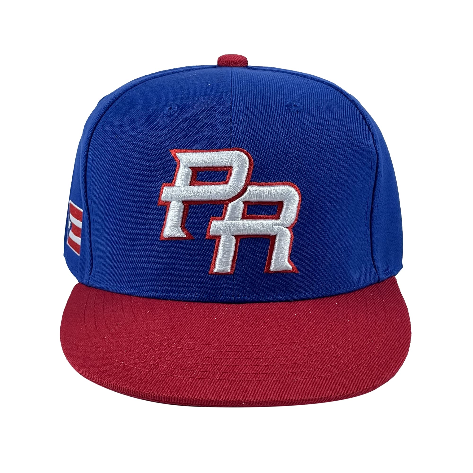 Kaleid Puerto Rico World Game Classic National Adjustable Cap Embroidered Snapback Baseball Hat, Blue, 7-7 58