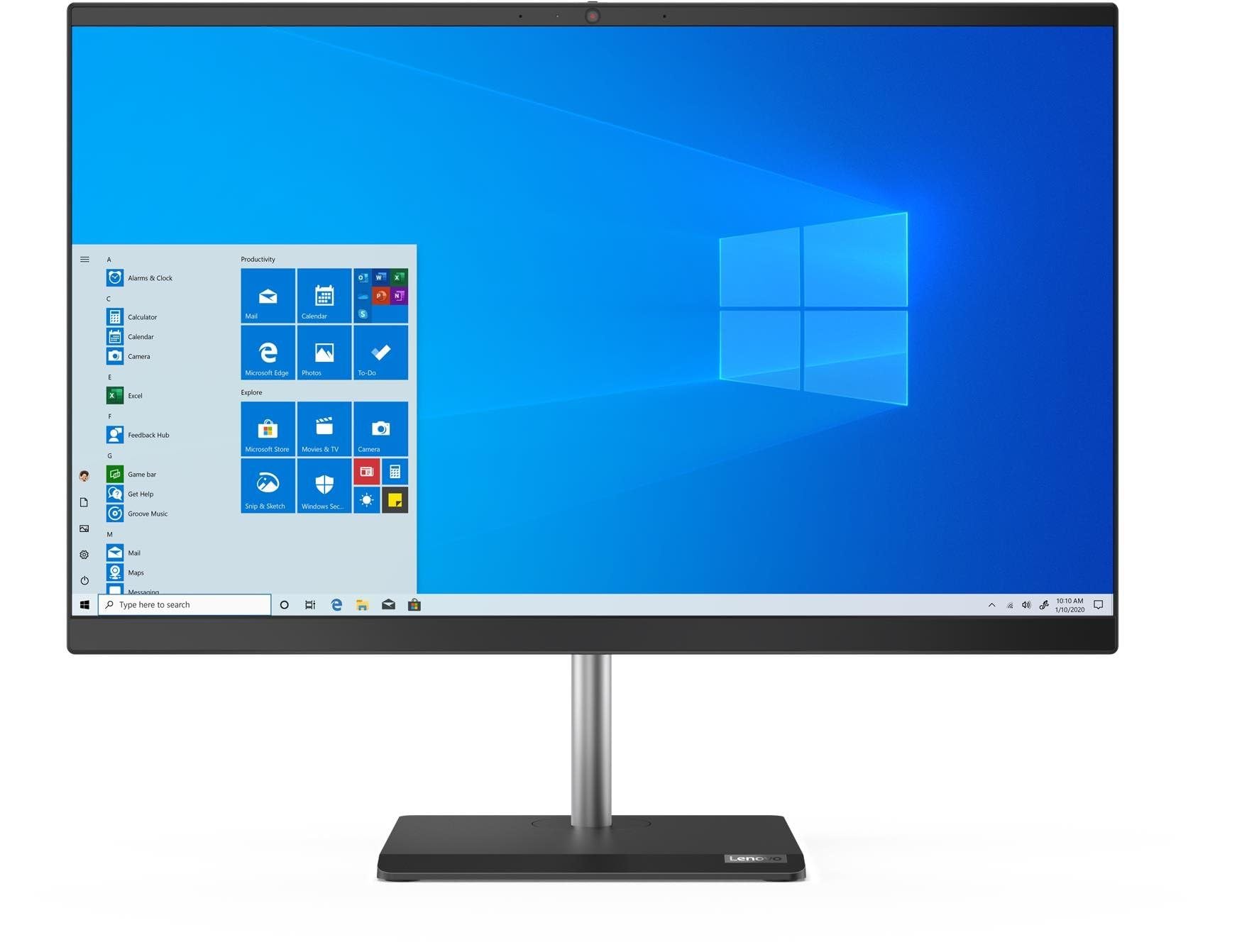 Lenovo Business All-in-One Desktop Computer 23.8" FHD IPS (Intel i3-10100T, 16GB RAM, 1TB PCIe SSD, AC WiFi, SDXC Reader, RJ-45, Win 11 Home) w/Dockztorm Hub