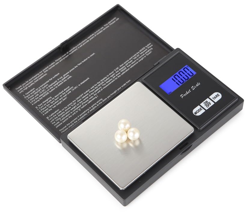 IMPORTUNK Scale Digital Pocket Scale,200g x 0.01g,Digital Grams Scale, Food Scale, Jewelry Scale Black, Kitchen Scale