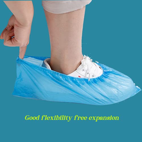 Shoe Covers Disposable Non Slip-300Pack (150 Pairs) TOOSOFt Booties for Shoes Covers- CPE Disposable Shoe Covers Water Resistant, Durable,One Size Fits Most Shoe Covers for Boots