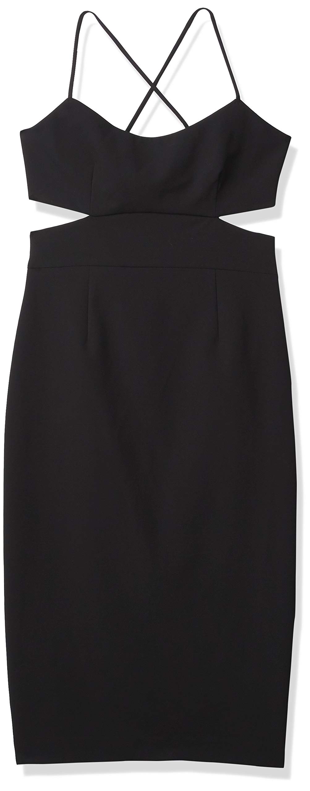 Jill Jill Stuart Women's Bodycon Midi with Cutouts, Black, 8