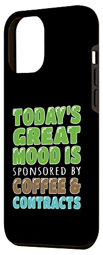 iPhone 12 Pro Max Coffee & Contracs Realtor Real Estate Agent Case