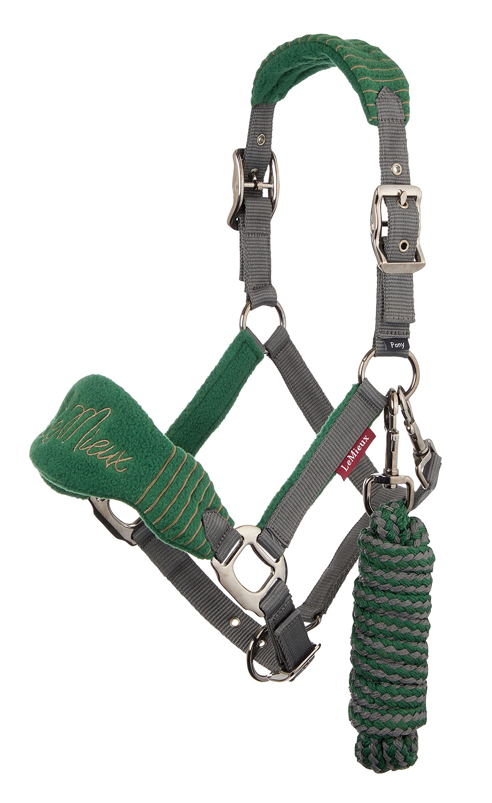 Lemieux Vogue Fleece Headcollar & Rope Royal Blue Extra-Full