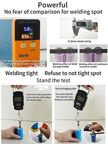 RCBDBSM Battery Spot Welder Capacitor Energy Storage Pulse Welding Machine, 11.6 KW Industrial Energy Storage Battery Welding Machine for 18650, 21700 Lithium Battery Pack Building