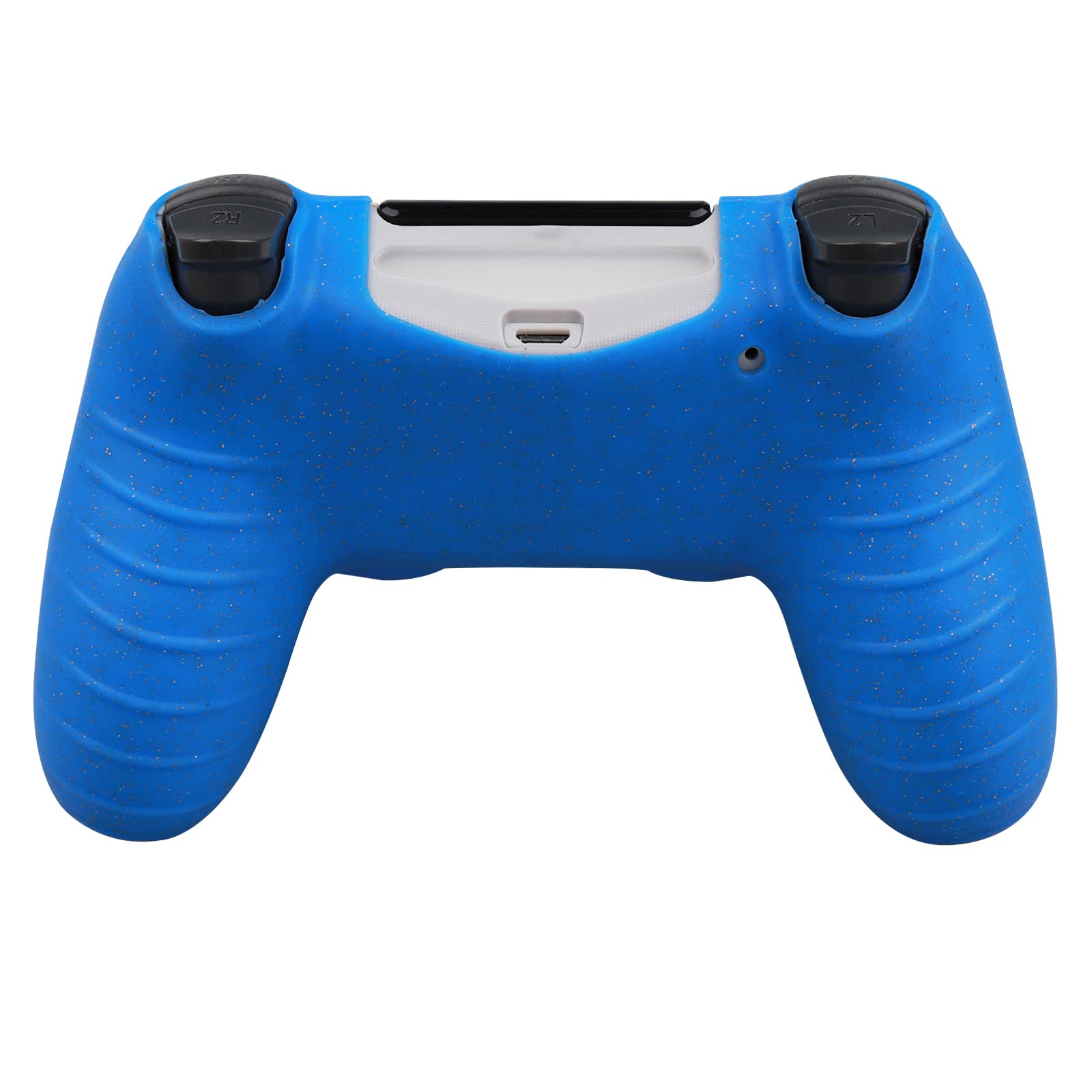 RALAN Controller Skin Glitter Anti-Slip Silicone Cover Protector Case Compatible with PS4 Slim/PS4 Pro Wireless/Wired Gamepad Controller with 4 Cat Paw Thumb Grip Caps & Black Pro Thumb Grip x 8.