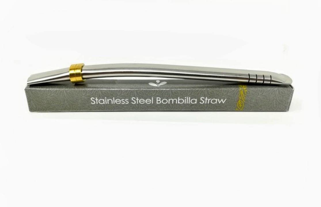 Novomates Easy Clean Yerba Mate Straw - Bombilla Mate for Mate Tea Drinking Filter Straw β Mate Straw Food-Grade Stanley Steel Mate Straw - 6.2" (15.8cm) Long (Mate Gourd not included)