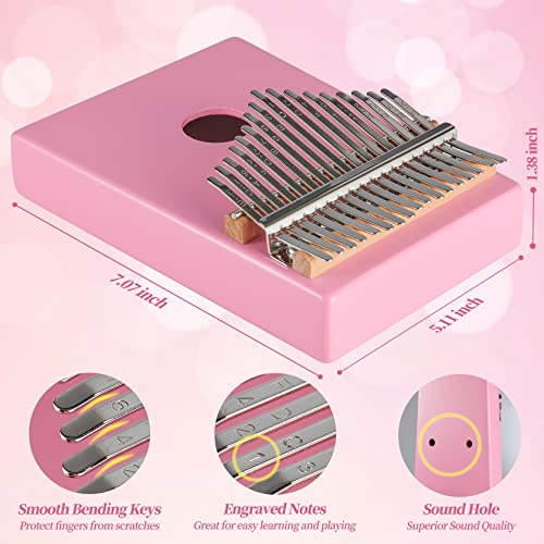Kalimba,Thumb Piano 17 Key, Kalimba Finger Piano Gift for Kids Adult Beginners
