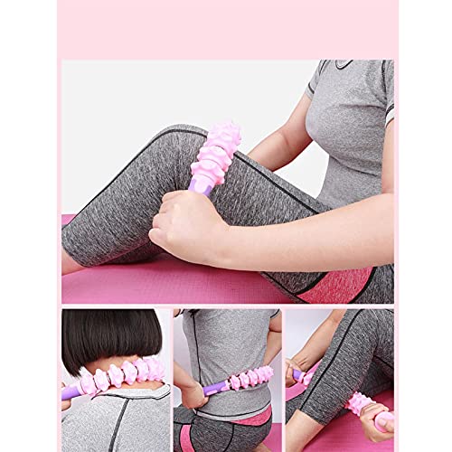 LUYIYI Flexible Gear Massage Stick Relax Roller Calf Muscle Relaxation Stick Massager Fascia Meridian Stick