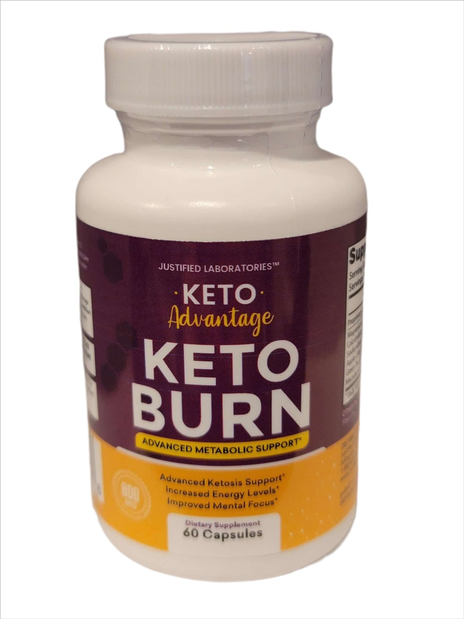 Keto Advantage Keto Burn Pills Includes Apple Cider Vinegar goBHB Exogenous Ketones Advanced Ketogenic Supplement Ketosis Support for Men Women 60 Capsules