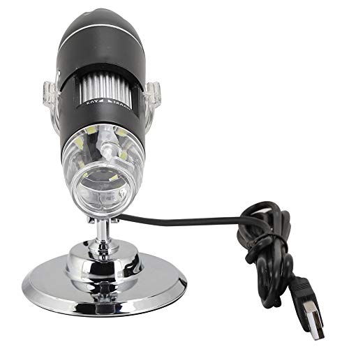 USB Microscope,1600X Digital Electron Microscope USB Video Camera 2MP 1600x1200 with 8 LED,High Speed DSP,Macro Lens,8 LED Magnification Endoscope Camera
