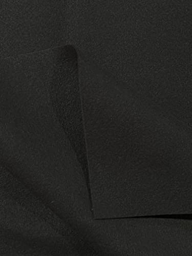 Zaza Design Acrylic Felt Fabric by The Yard - Use This Soft Felt Roll for Sewing, Cushion, and Padding, DIY Art & Craft - 72 Inches Wide & 1.6mm Thick Felt - Black, 1 Yard