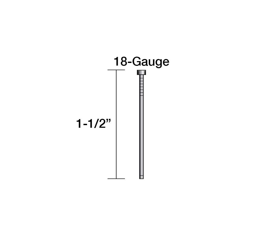 Hitachi 14107S 1-1/2" x 18 GA Finish Nail Electro-Galvanized, 5000-Count