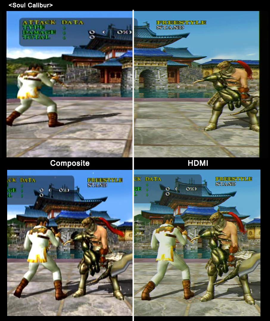LevelHike HDMI Cable for Sega Dreamcast DC Console, Dreamcast to HDMI Adapter with True VGA Signal Output (100% Improved Video Quality-HD Converter)