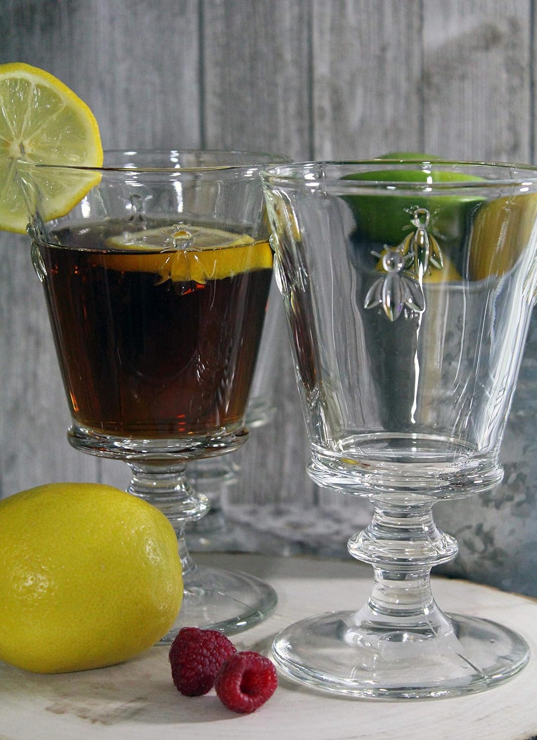 La Rochere Napoleon Bee 12 oz Wine Tasting Glasses - Set of 6. Iconic French Wine Glasses w/ the French Bee Embossed Design