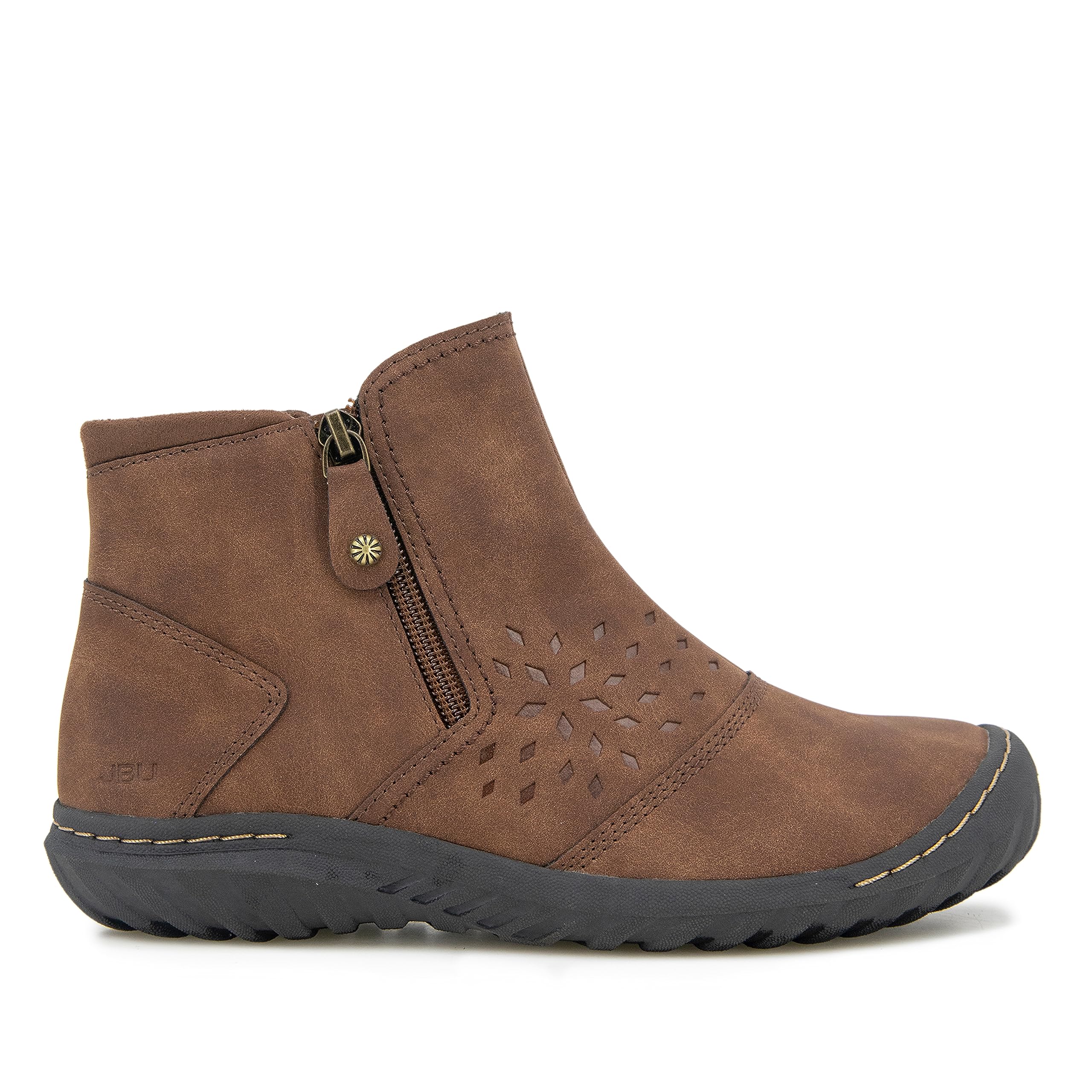 JBU by Jambu Women's Polaris WATEREPROOF Ankle Boot, Brown, 9