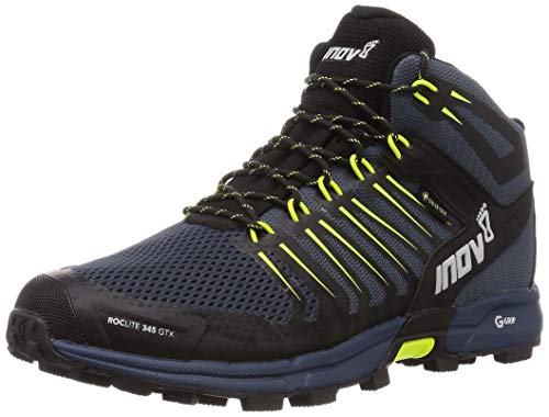 Inov-8 Men's Roclite 345 GTX Hiking-Boots, Navy/Yellow, 10
