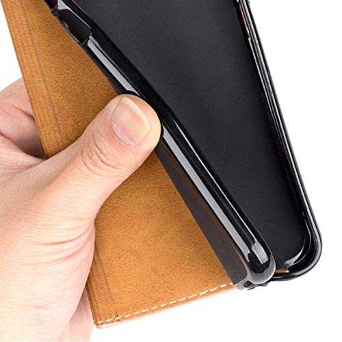 YZKJSZ Wallet Case for Oppo Reno 6 Pro 5G, Flip PU Elegant Retro Leather Case with Credit Card Slots and Stand Protective Cover for Oppo Reno 6 Pro 5G (6.55") - Golden