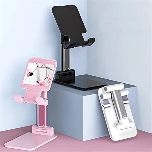 USStarStore Adjustable Cell Phone Stand for Desk, Angle Height Adjustable Cell Phone Stand for Desk, Case Friendly Phone Holder Stand for Desk (Black 7 oz)