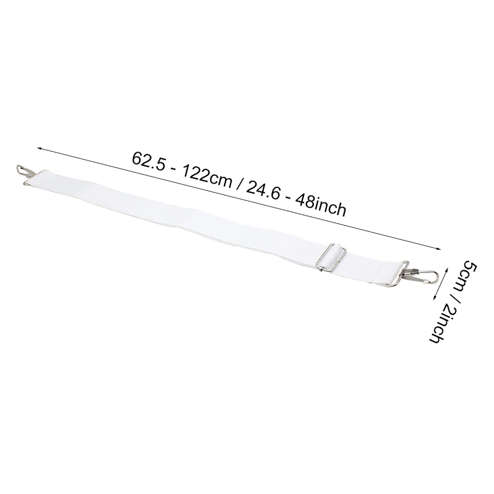 Joleully bass drum straps marching band,Snare Drum Strap,Adjustable Drum Shoulder Sling Strap Belt Musical Percussion Instrument Parts White