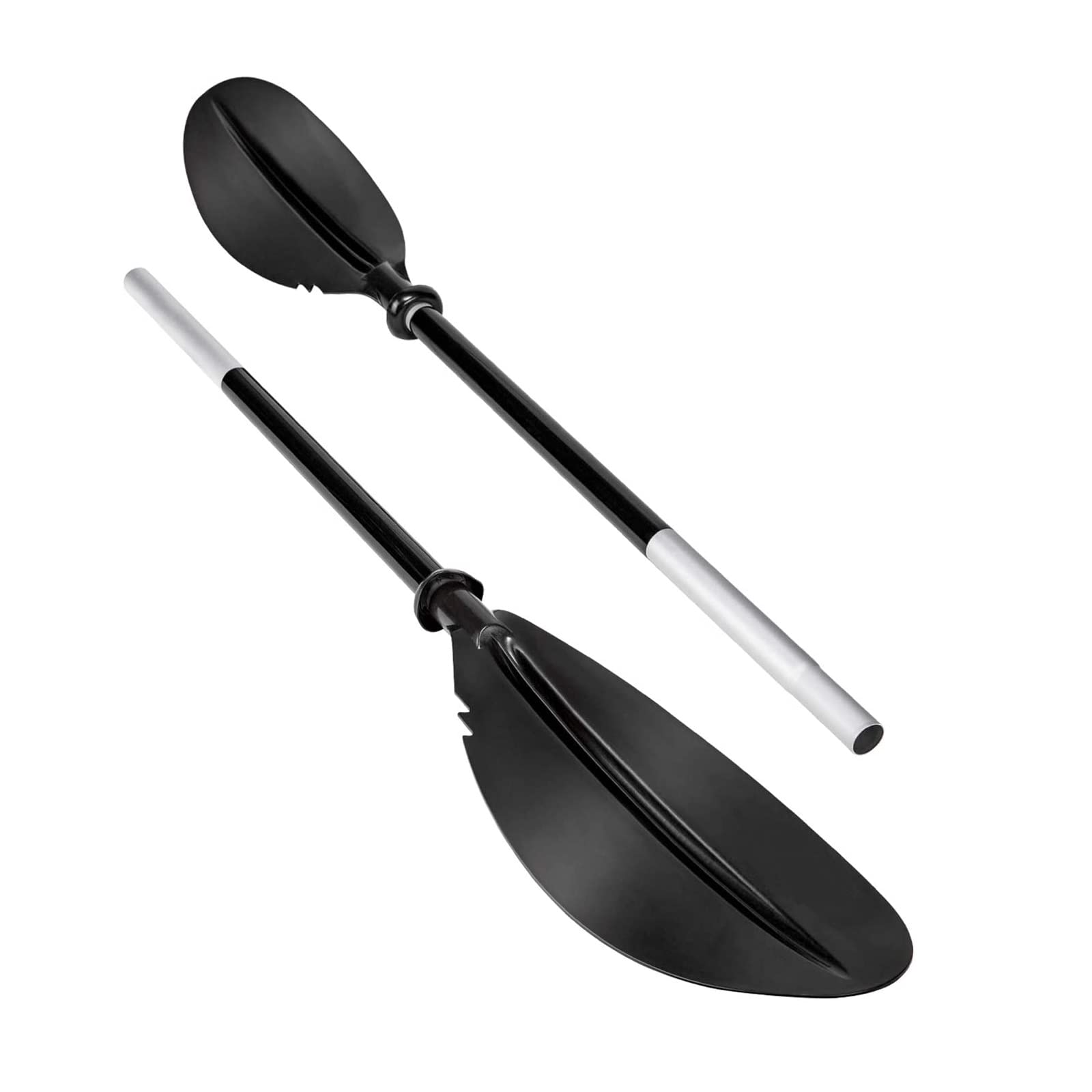 Kayak Paddles Kayaking Boating Oar Aluminum Alloy Lightweight Boating Oar with Paddle Leash 90.5in/230cm (Black)