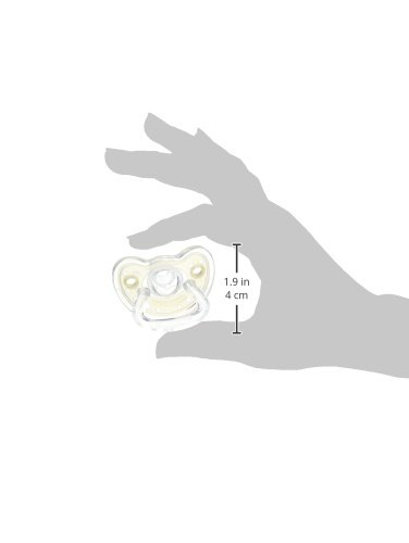 Joovy Silinoogie Baby Pacifier Featuring Super-Soft, Dishwasher-Safe Silicone, Durable One-Piece Design for Easy Cleaning, and Safe PPSU Color Insert - (Night Glow)