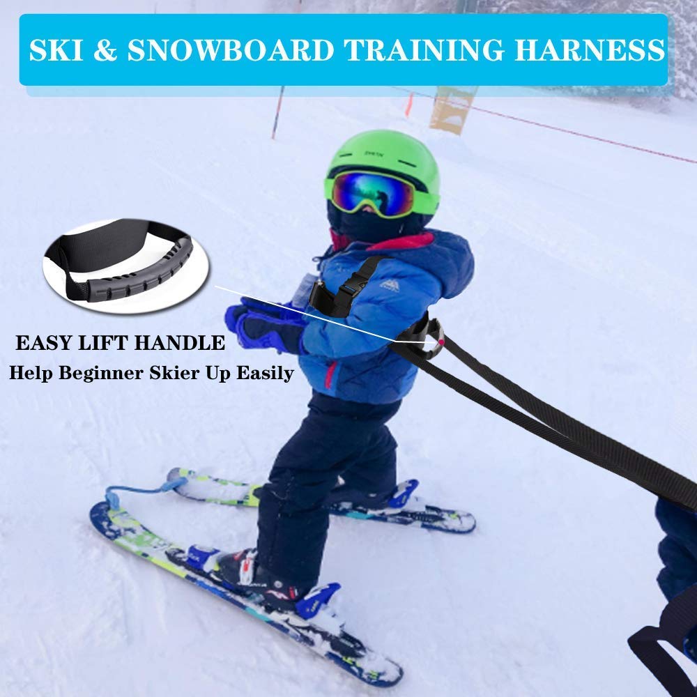 IRASPIN Kids Ski Shoulder Harness, Ski Leash Ski Training Harness Skating, Skateboarding, Roller Skating Training Harness,Copilot Lift Ski Halter for Kids,Perfect for Beginners(1 Pack)