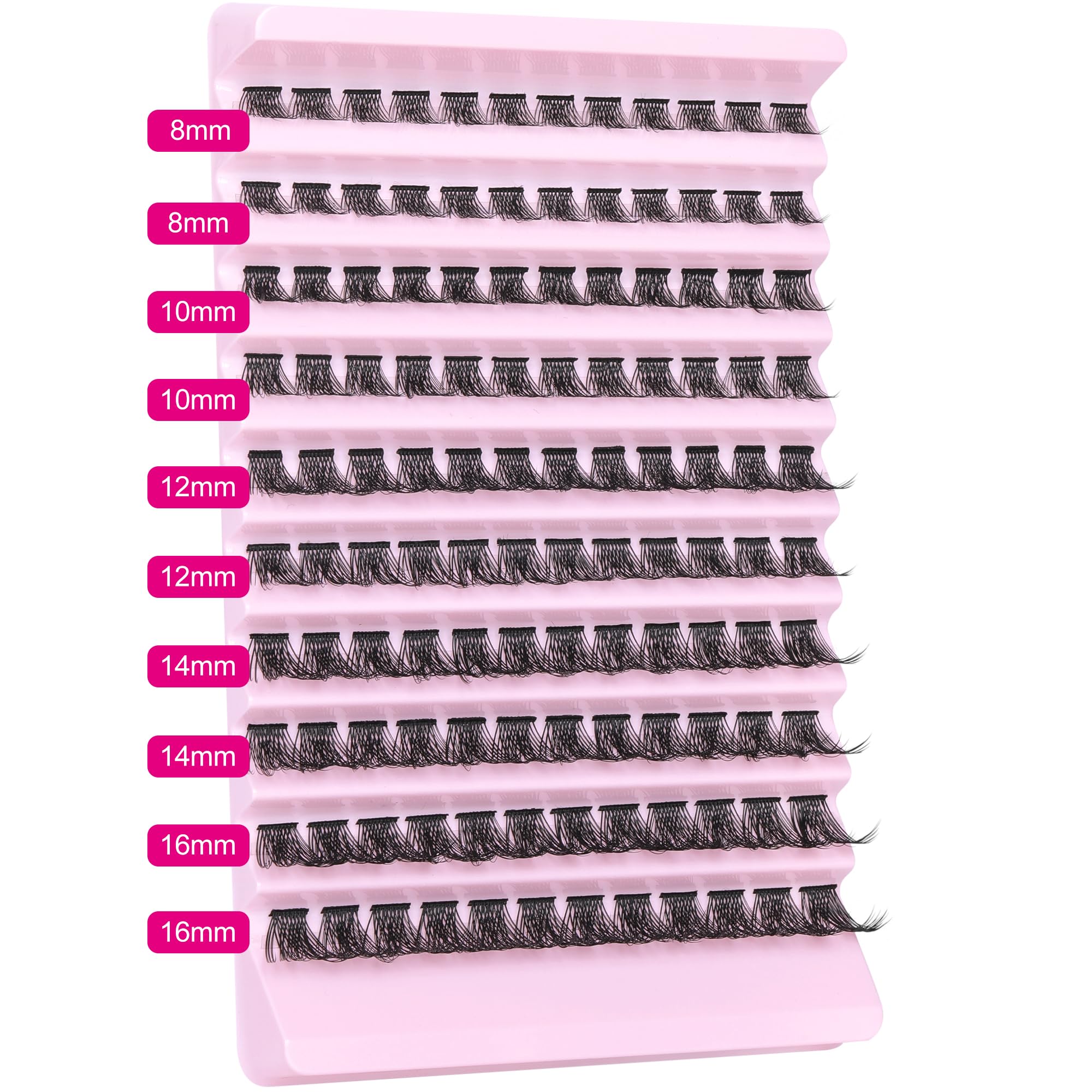 Lash Clusters DIY Eyelash Extension 120 Pcs Cluster Lashes Natural Look Wispy Lash Extension 8-16mm Individual Eyelash Extensions D Curl Cluster False Lashes by TNFVLONEINS