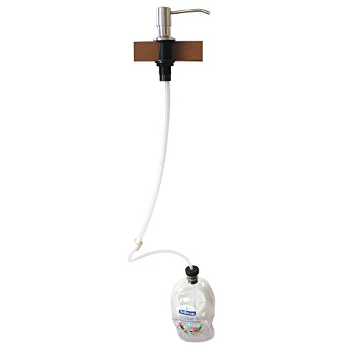 Sink Soap Dispenser Extension Tube (36β) with Check Valve (Maintains Prime) - Two Bottle Stoppers to Fit Most Soap Containers. No More Messy Refills. Provides a Lifetime of Convenience.