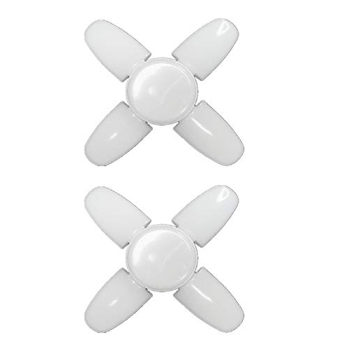 LED Garage Lights 2 Packs, 2800LM LED Garage Ceiling Lighting, 4+1 Lighting Units Led Light Bulbs for Garage, Screw in Lighting Fixture for Shops Utility Room Basement barn,28W CRI80 6000K Daylight