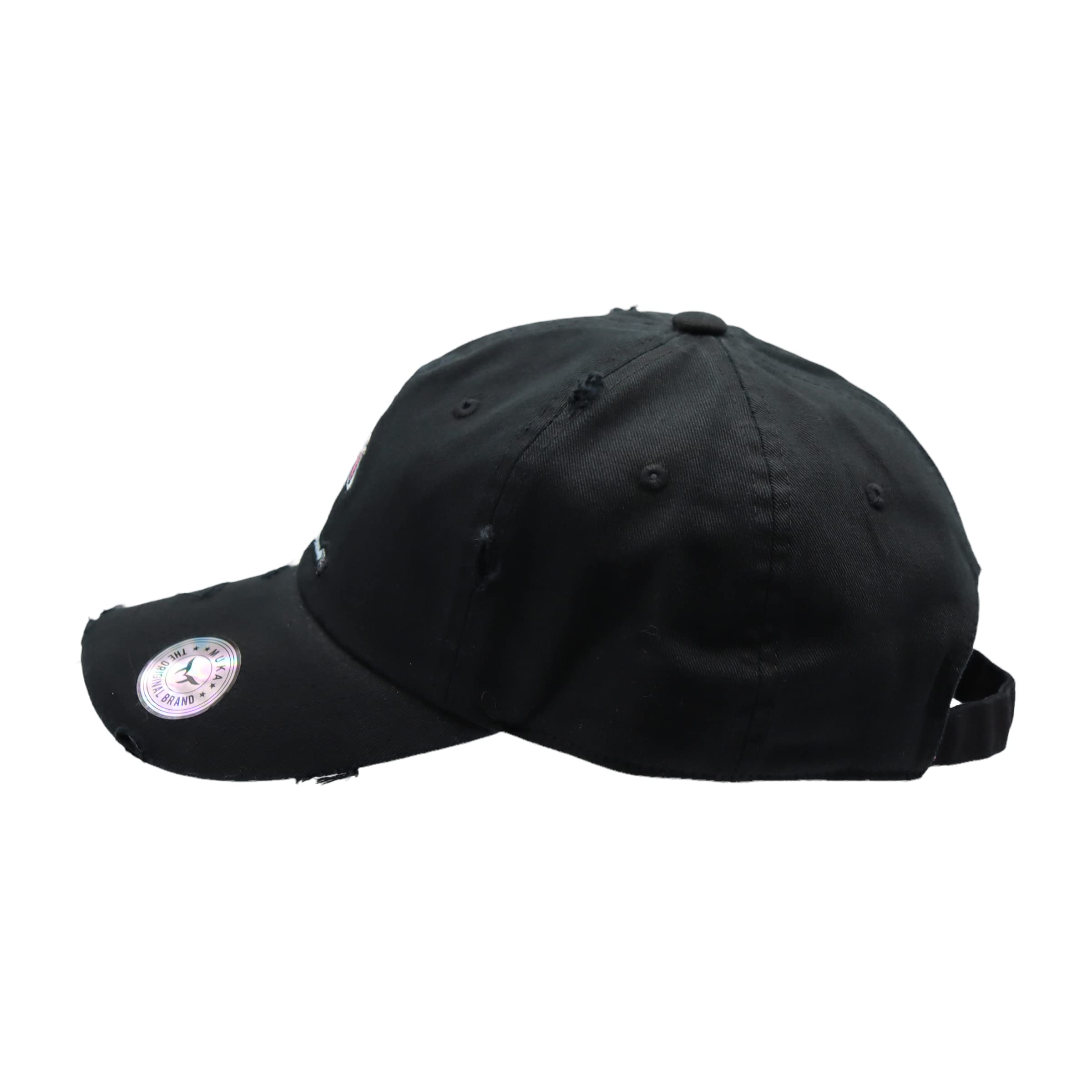 MU:KA: Dad Hat Streetwear Hip Hop Graphic Hats Bunny Embroidery Dad Hat Women Men Baseball Cap Designs (Psycho Rabbit (Lemon))