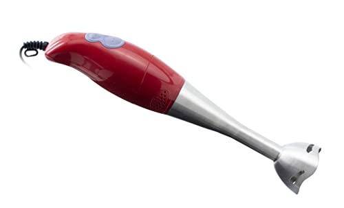 Trenda Immersion Hand Blenders Cordless Handheld and Electric Mixer Stick, Red