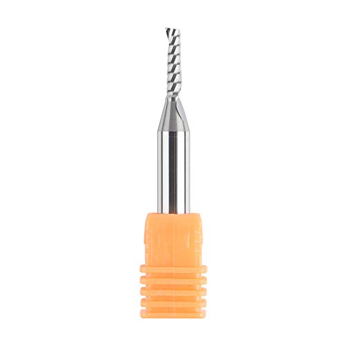 SpeTool O Flute UpCut 1/8" X 1/2" Carbide End Mill Single Flute Spiral CNC Router Bit Aluminum Acrylic Woodworking Cutte