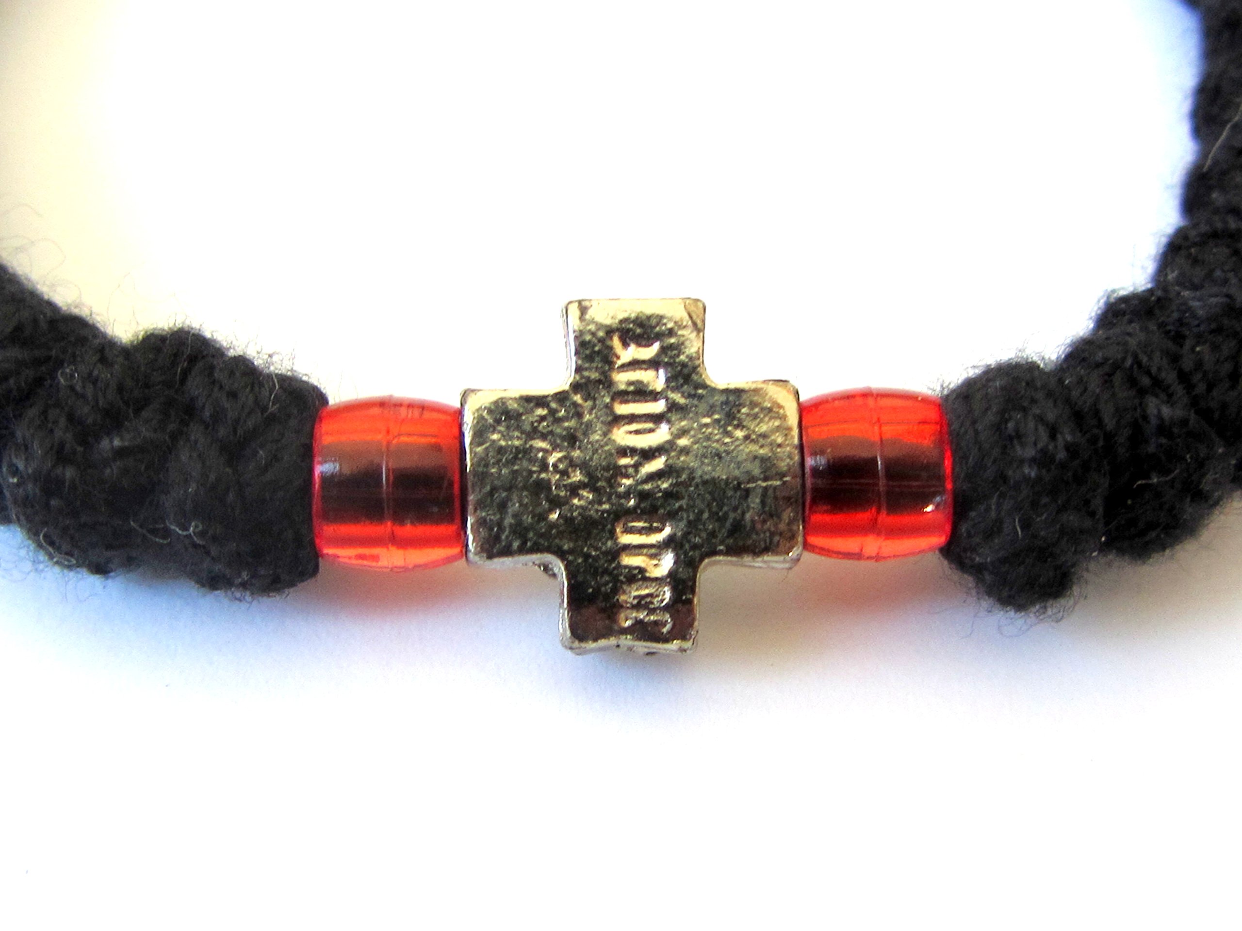 Iconsgr Handmade Christian Orthodox Greek Chotki, Komboskoini,prayer Rope Black Flexible / 2
