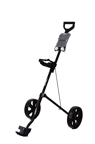 Jef World Of Golf Deluxe Steel Golf Cart, Black