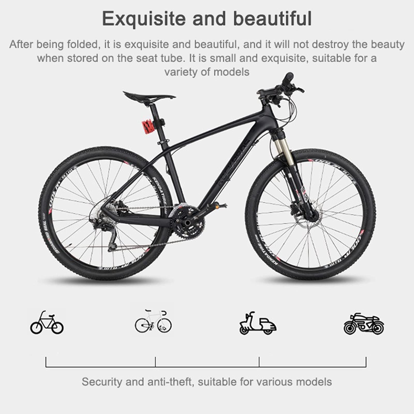 LHQ-HQ Bicycle Hamburger Lock Key Lock Heavy Duty Anti-Theft High Security Alloy Steel Lock with 3 Keys