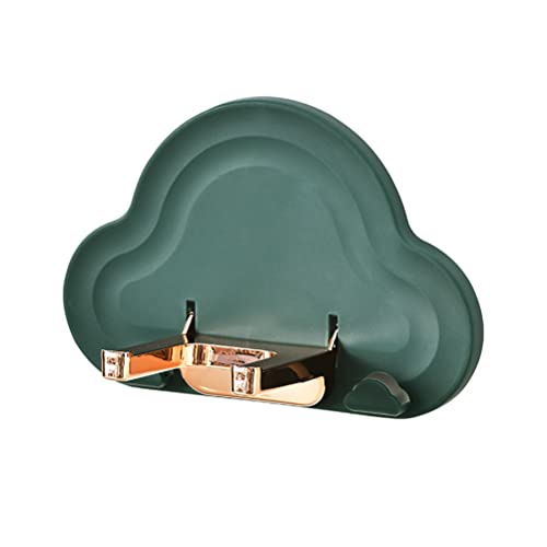 Veemoon Hair Styling Tools Hair Dryer Holder Stand Cloud Shaped Plastic Wall Mount Hair Blow Dryer Hanging Rack Spiral Hair Styling Organizer Collapsible Hangers