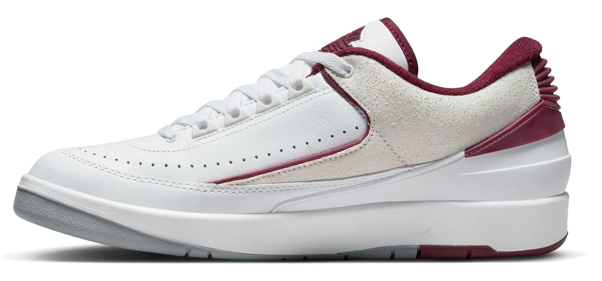 Jordan Men's 2 Retro Low Cherrywood White/Cherrywood Red (DV9956 103) - 10