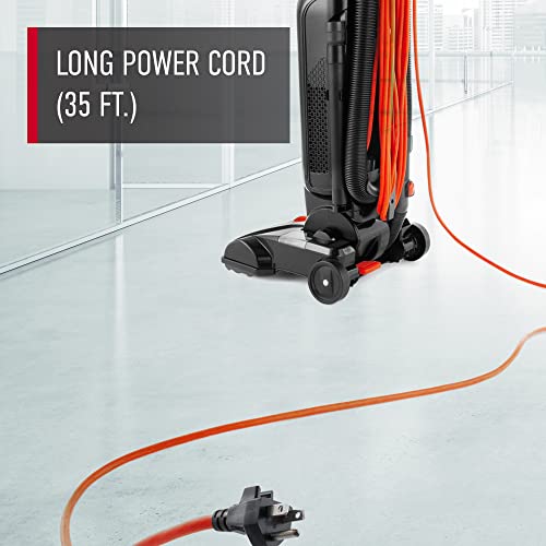 Hoover Commercial CH53005 TaskVac Hard-Bagged Lightweight Upright Vacuum, 13-Inch, Black