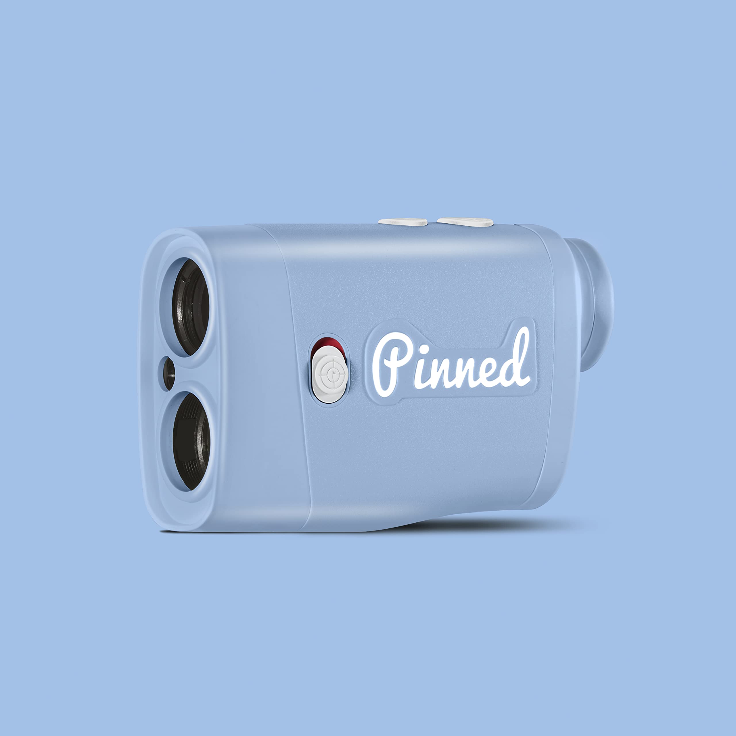 Pinned Prism Slope Golf Rangefinder | Golf Distance Rangefinder with Slope | USB Rechargeable Pinned Locked Vibration Laser Range Finder Golf | Rangefinder Golf Accessories for Men and Women, Red