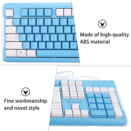 SOLUSTRE Mechanical Keyboard Computer Keyboards 2 Pieces USB Gaming Keyboard Laptop Keyboard RGB Backlight Keyboard Wired USB Keyboard Wired RGB Backlit Mechanical Keyboard Computer Keyboards